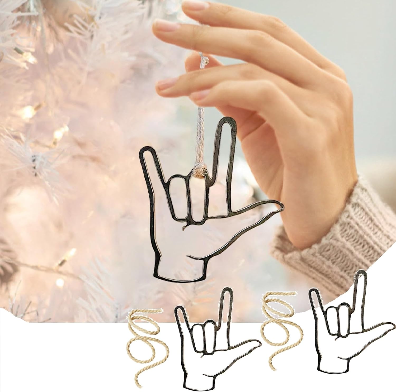 Amazon.com: 1pc Hand Gesture Pendant Personalized I Love You Gesture ...