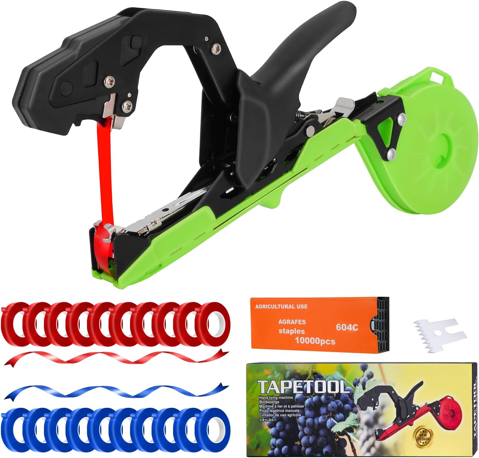 Amazon.com : Upgraded Zihvfzu Plant Tying Machine with 20 Rolls Tape ...