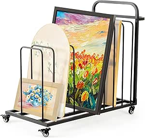 Amazon.com: Landhoow Art Canvas Storage Rack, Adjustable Metal Art ...