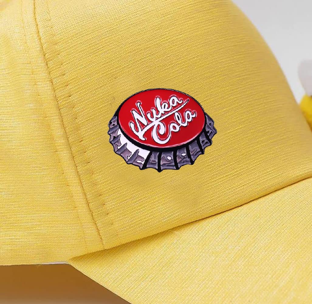 Snapklik.com : Nuka Cola Bottle Cap Enamel Pin Fallout Game Badge ...
