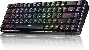 Amazon.com: DIERYA DK68 60% Wireless Mechanical Gaming Keyboard, Triple ...