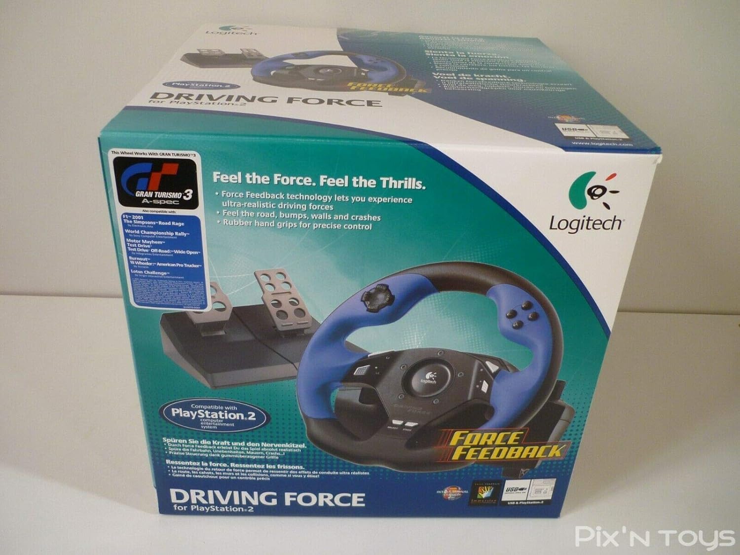 Volant Logitech Driving Force Usb : Amazon.fr: Informatique