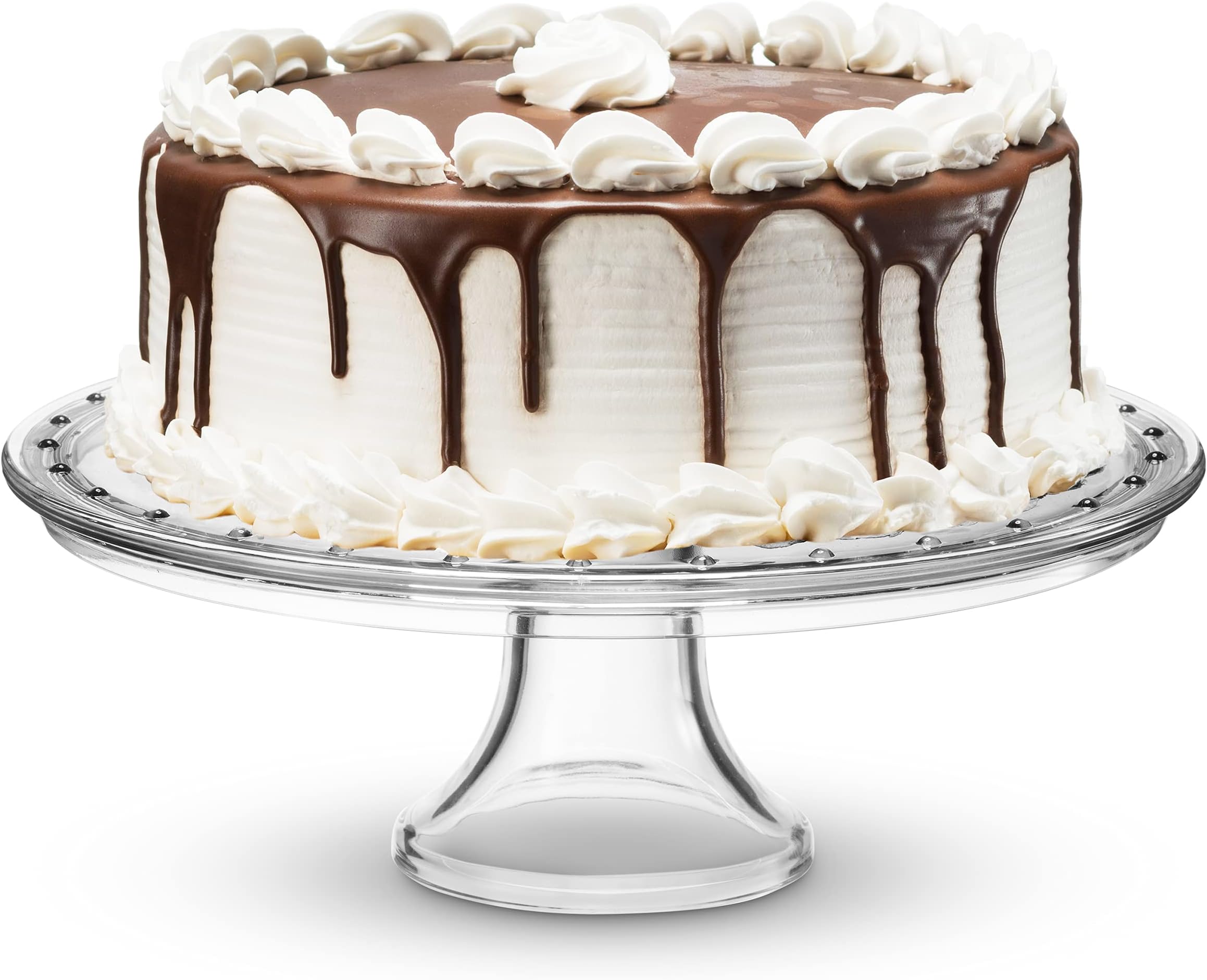 Amazon.com: Godinger Cake Stand, Crystal Glass Footed Cake Plate ...