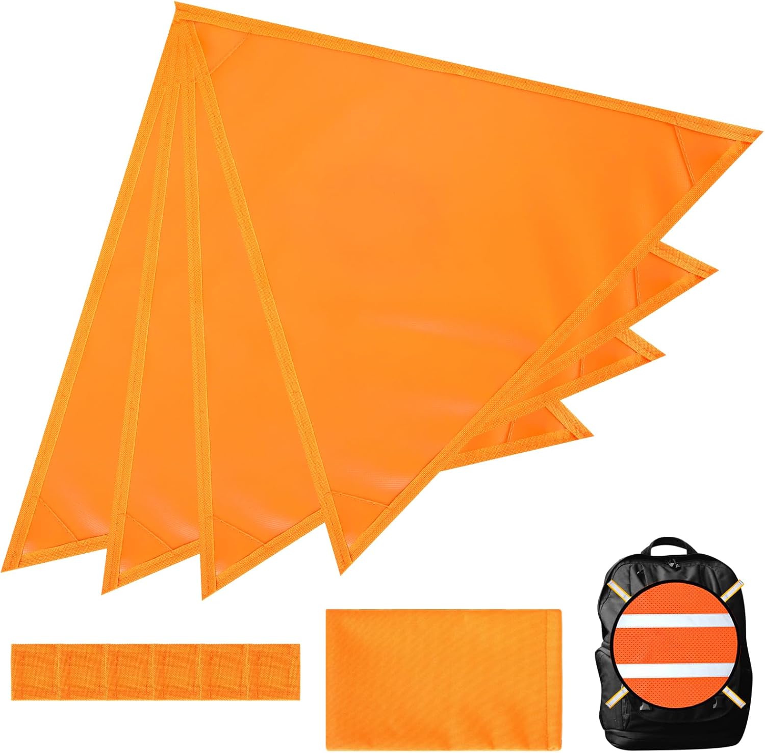 Amazon.com : Soulchen 19 Pcs Blaze Orange Safety Panels Set 4 Triangle ...