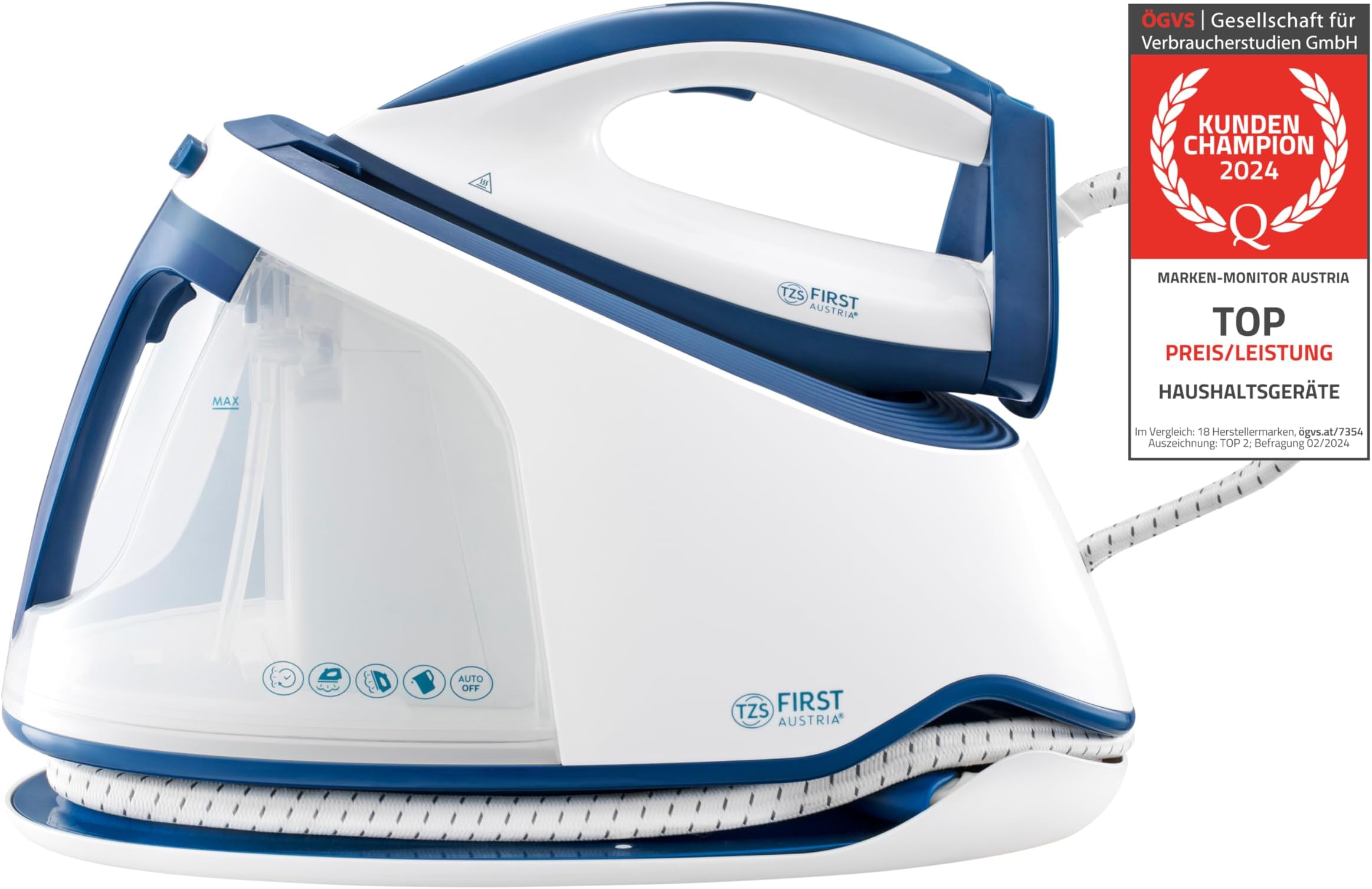 Amazon.de: Tefal GV8960 Pro Express Total Dampfbügelstation, 2.200W ...