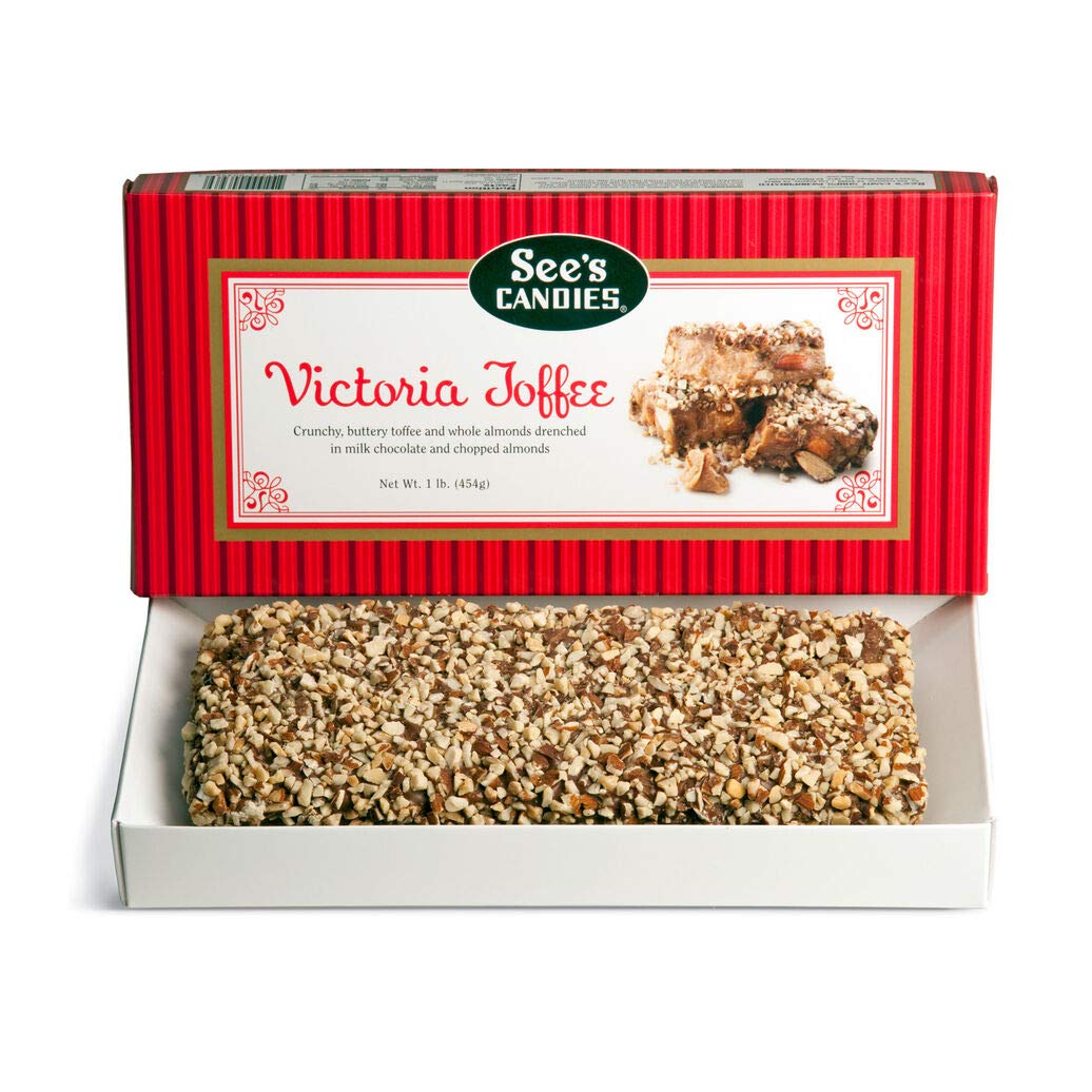 Amazon.com : See's Candies 1 lb. Victoria Toffee : Grocery & Gourmet Food