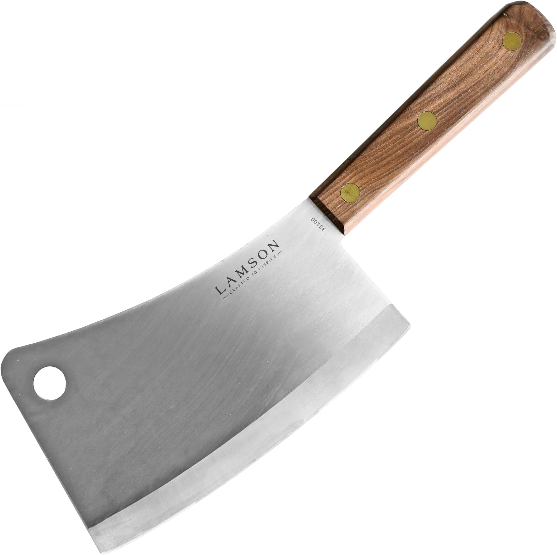 Amazon.com: Lamson Meat Cleaver, with Riveted Walnut Handle, Stainless ...