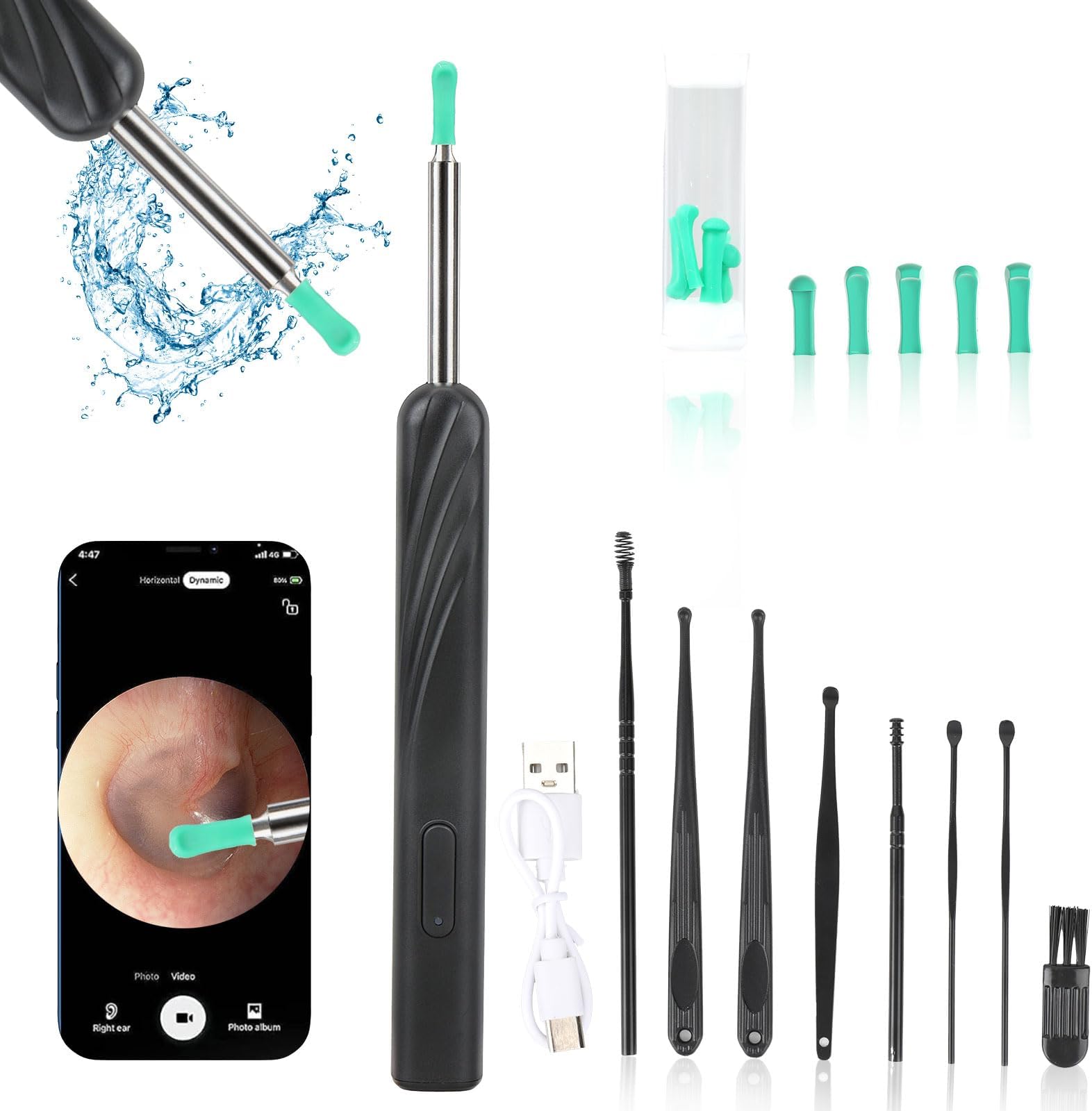 Amazon.com: Ear Wax Removal - Earwax Remover Tool with 6 Pcs Ear Set ...