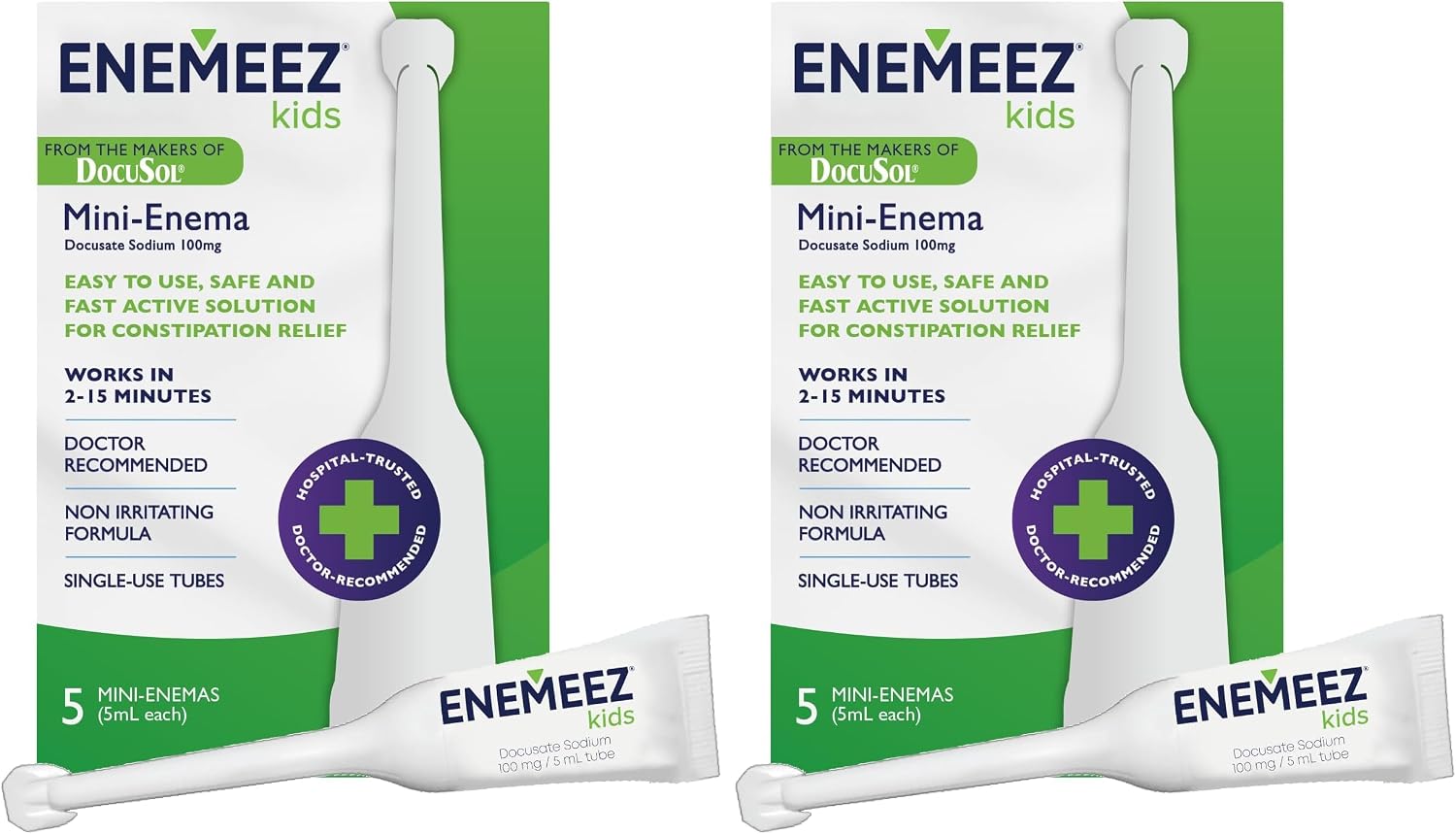 Amazon.com: DocuSol Enemeez Kids Enema - Constipation Relief for Kids ...