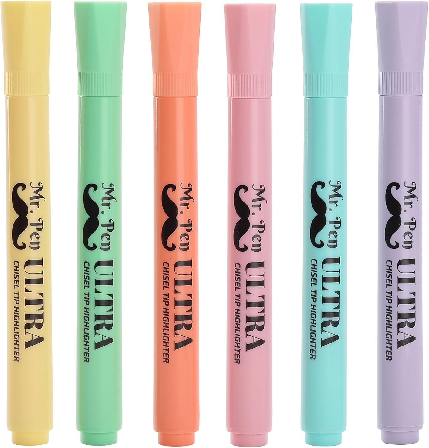 Amazon.com : Mr. Pen- Pastel Highlighter, Tank Style, 6 Pack, Chisel ...