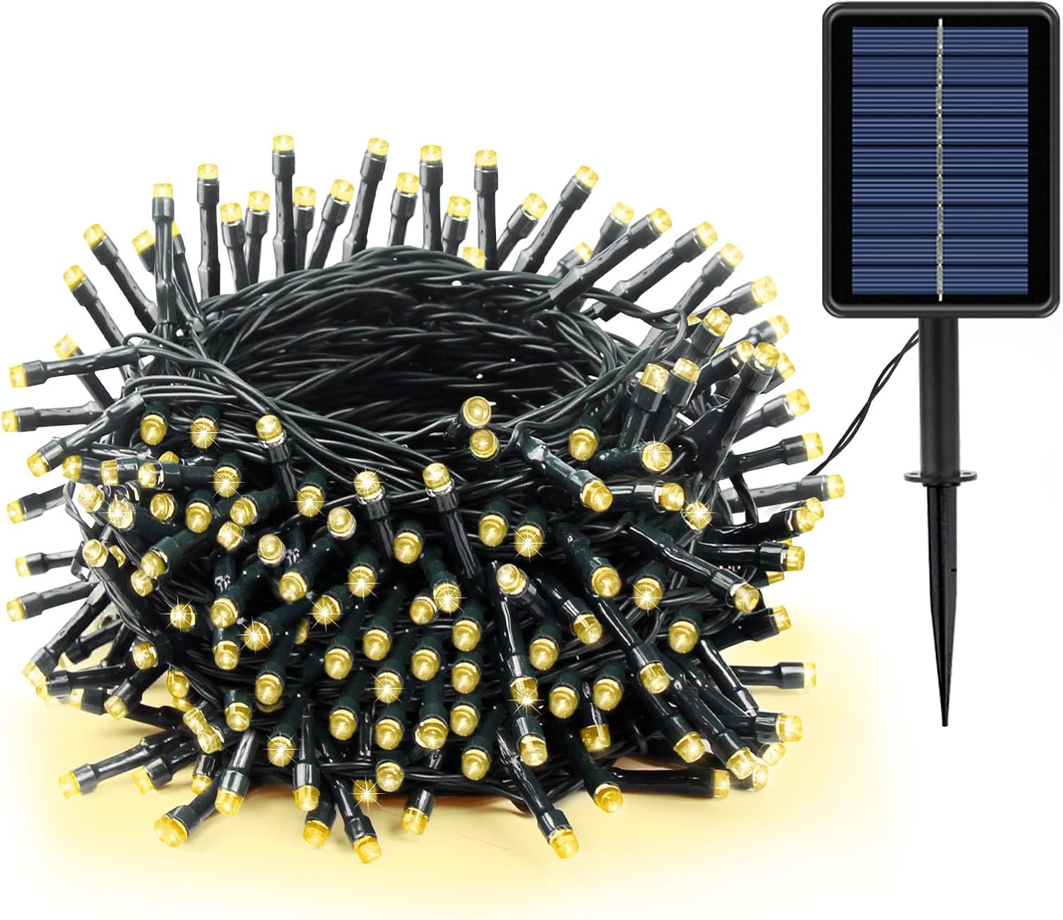 HELESIN Fairy Lights Outdoor, 200 LED String Lights 72FT/22m,Solar Garden Lights with 8 Modes ...