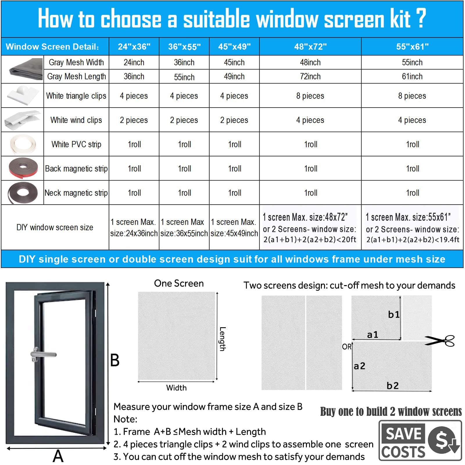 Snapklik.com : Flex Adjustable Window Screens For House Windows ...