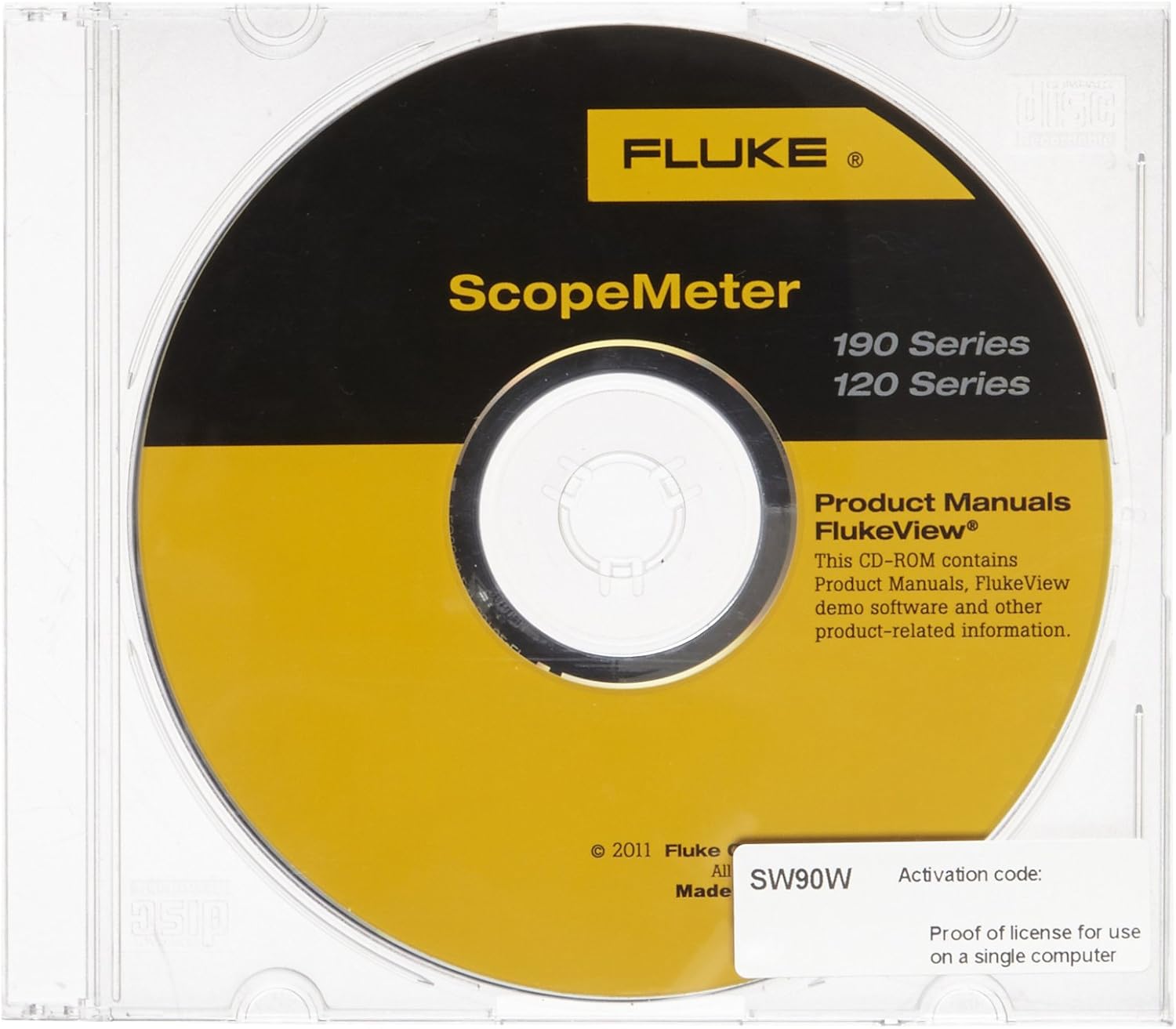 Fluke SW90W FlukeView ScopeMeter Software, For 190 and 120 Series ...