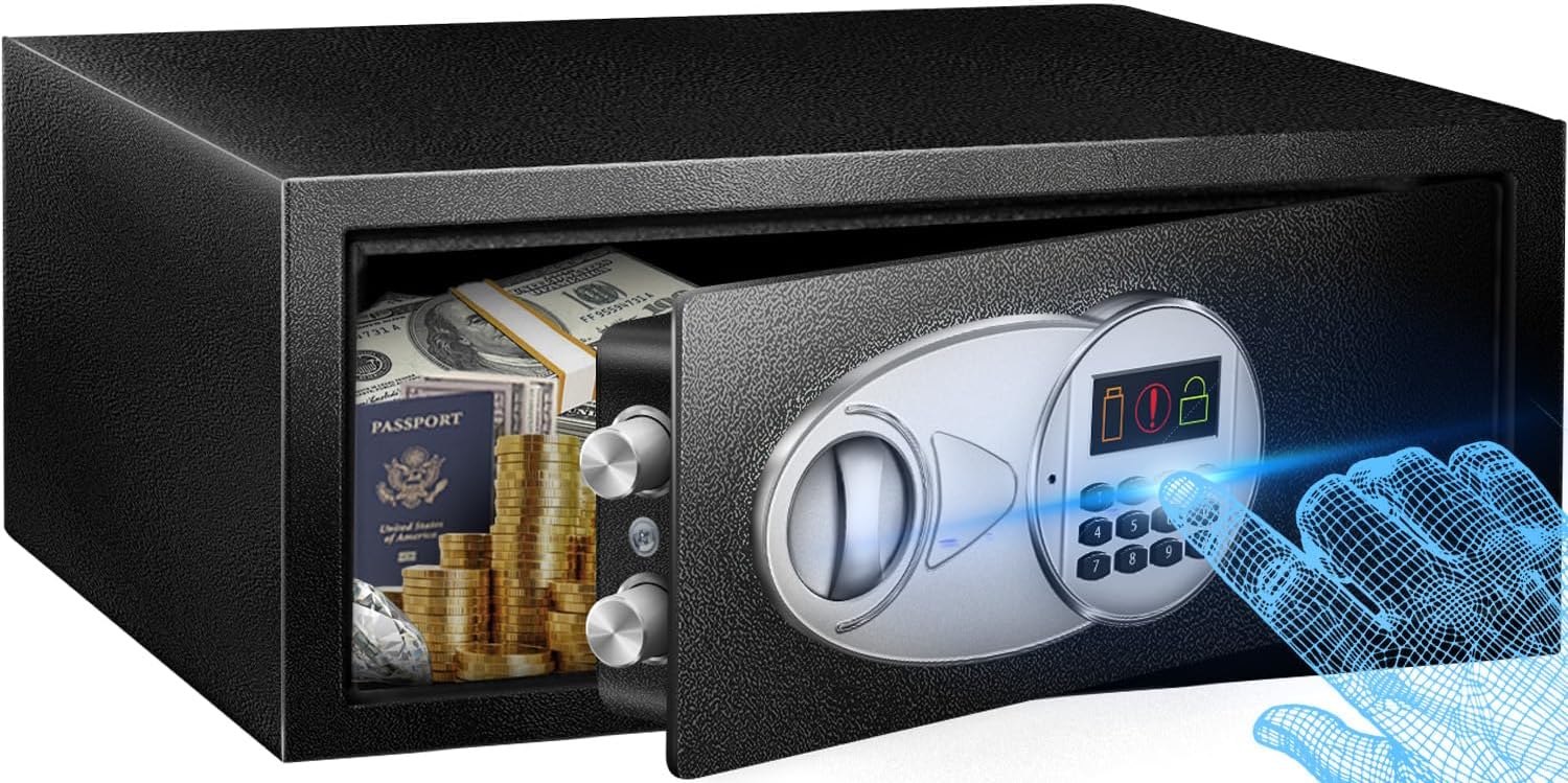 TOTOY 1.2 Cu Ft Small Safe Box For Home Documents with Emergency ...