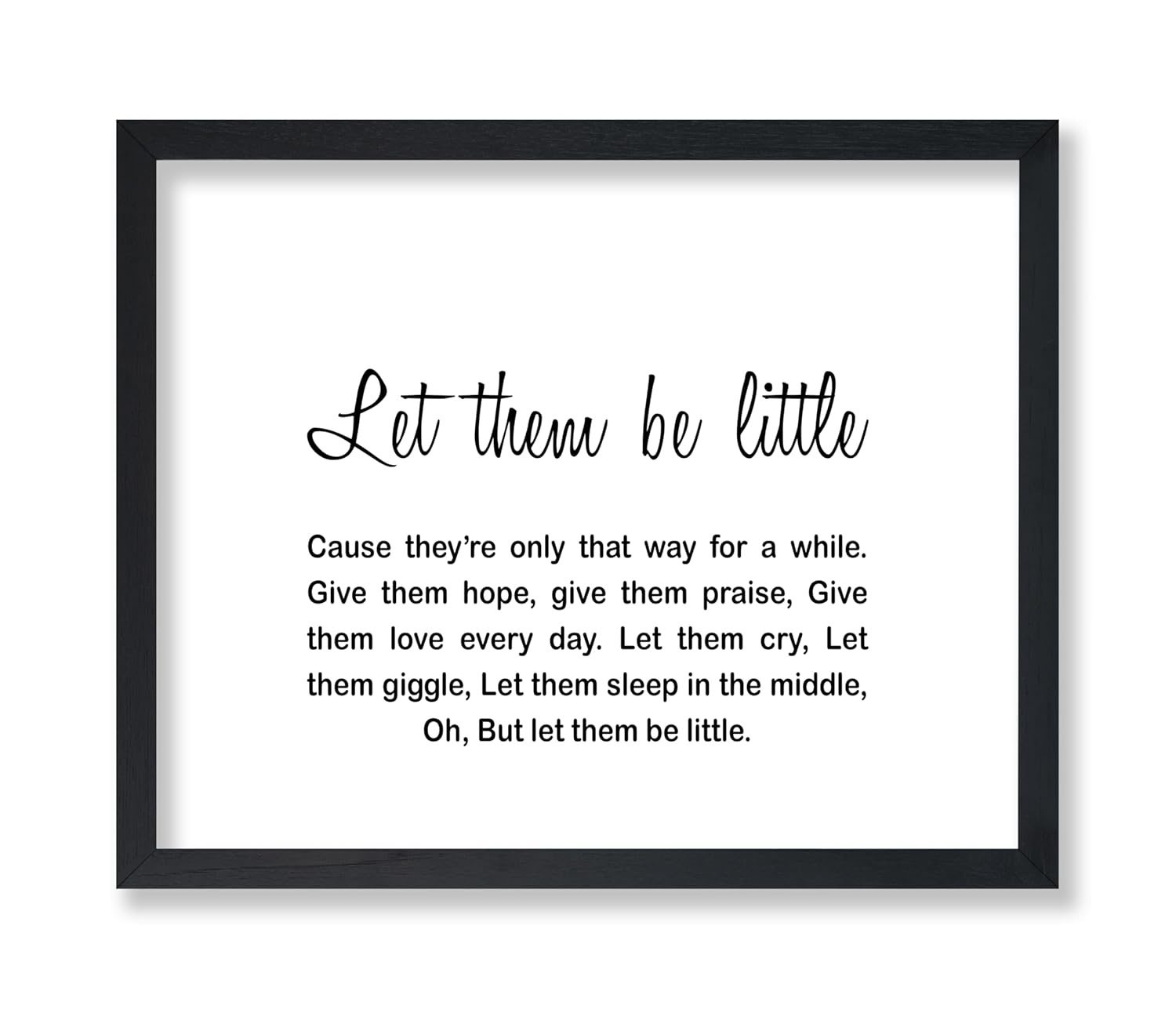 Amazon.com: Monem Art Let Them Be Little Poster - Nursery Print - Love ...