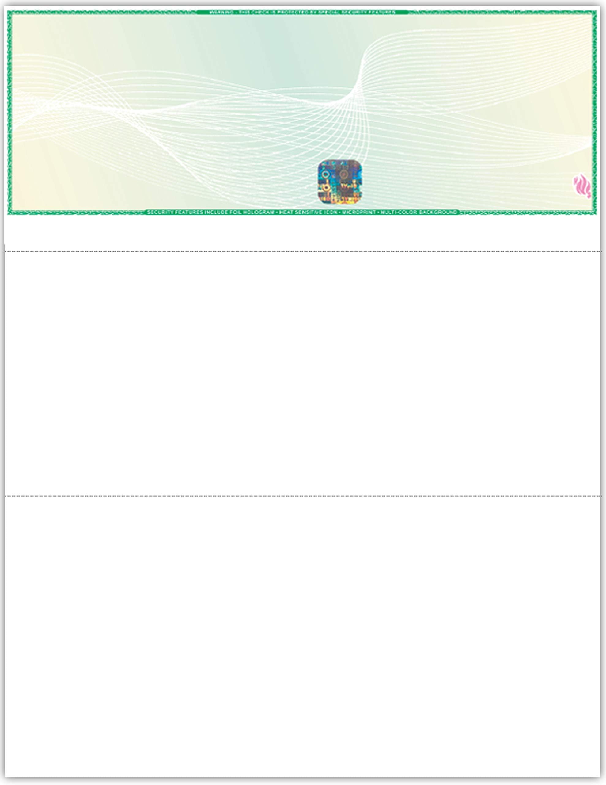 Amazon.com : EZ Checks High Security Check Paper With Hologram & 22 ...