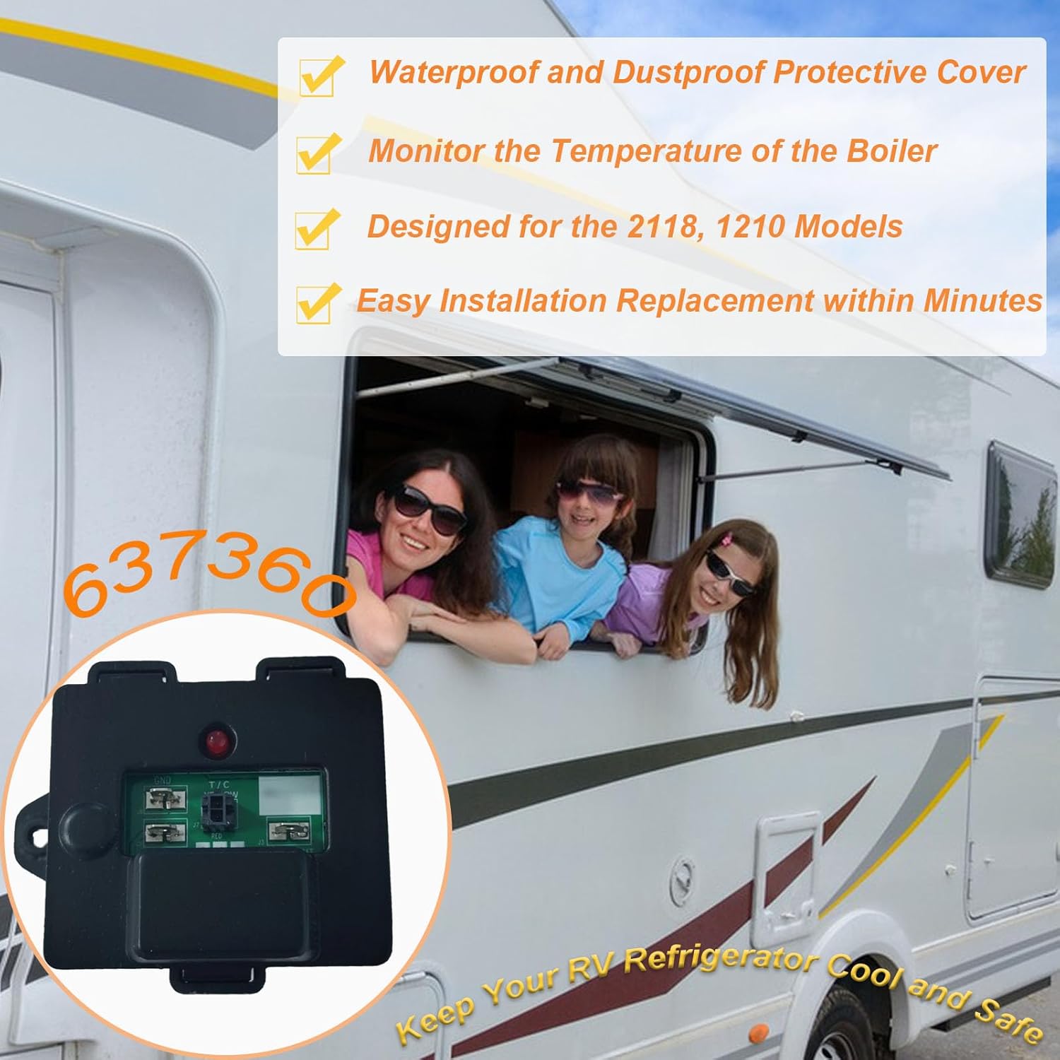 637360 Kit de control de monitor de temperatura compatible con ...