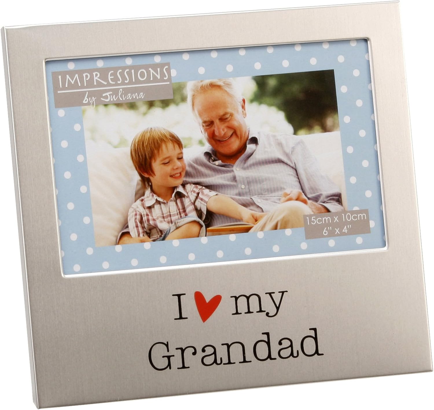 Amazon.com - Oaktree Gifts I Love My Grandad Aluminium Photo Frame 4 x 6