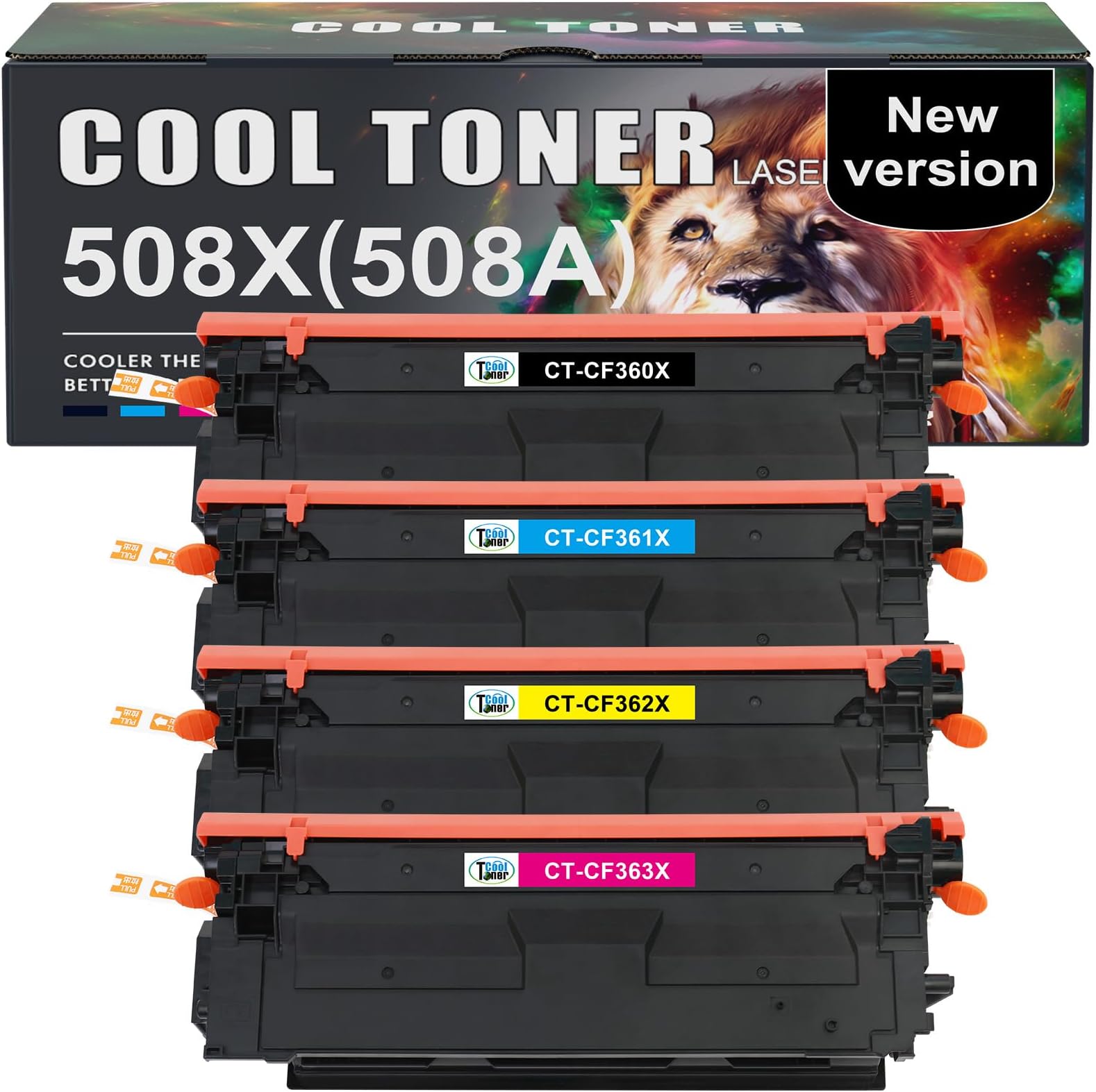 Amazon.com: 508X 508A Toner Cartridges Set: 4-Pack M553 Replacement for ...