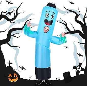 Amazon.com: Realspring Halloween Wacky Inflatable Tube Man Costume ...
