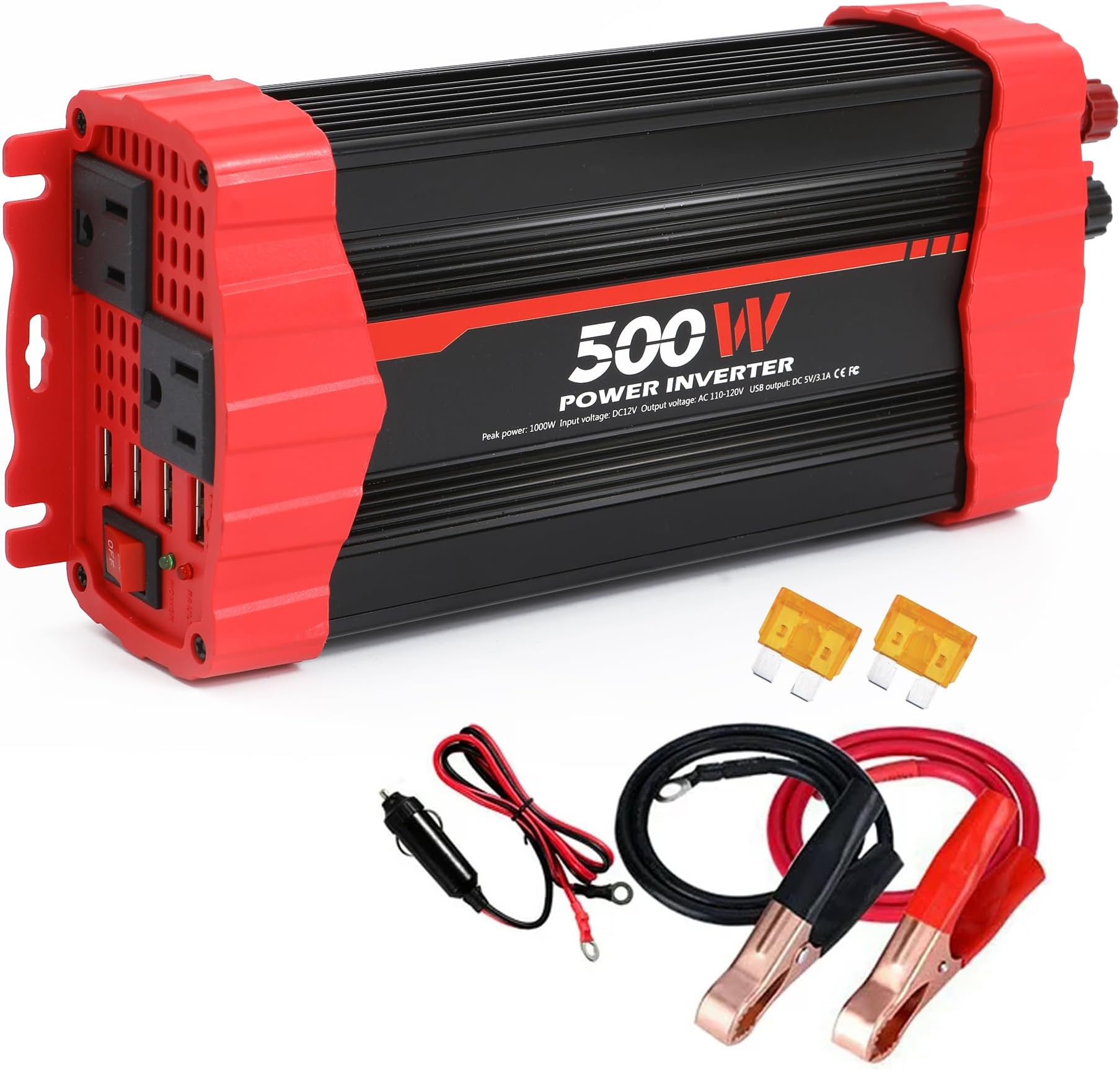 Amazon.com: 1500 watt Power Inverter 12v to 110v,dc to ac Converter ...
