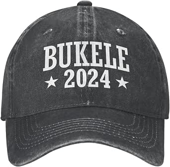 Philysonic Nayib Bukele 2024 Hat for Women Dad Hats Cute Cap Black at ...