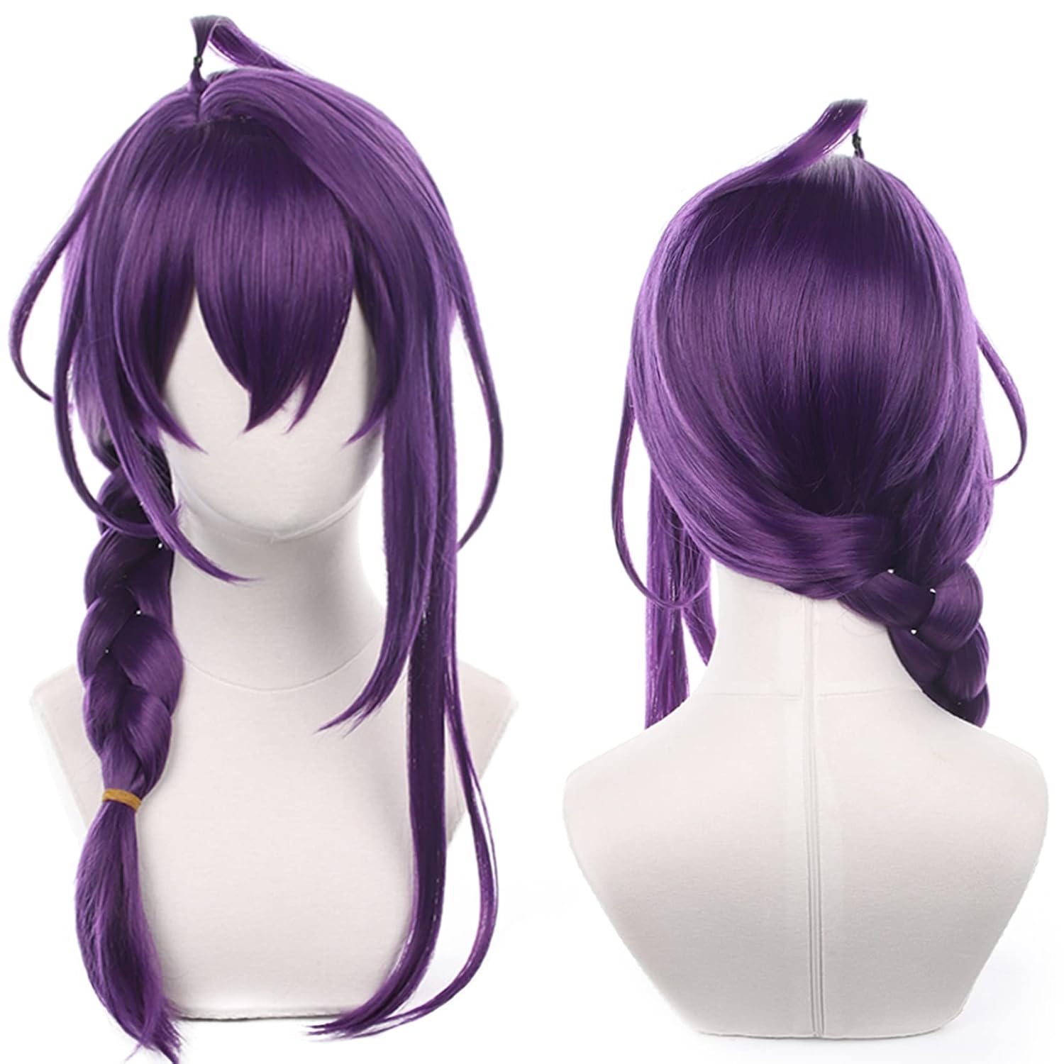 Amazon.com: maysuwell Purple Ayase Mayoi Cosplay Wig Anime Long Braid ...