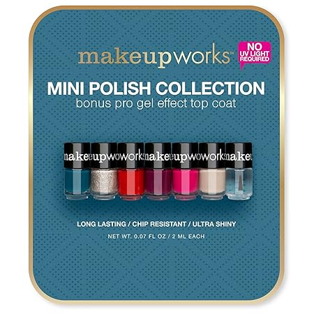 Amazon.com : Makeupworks Mini Polish Collection (0.07 fl oz., 6 ct ...