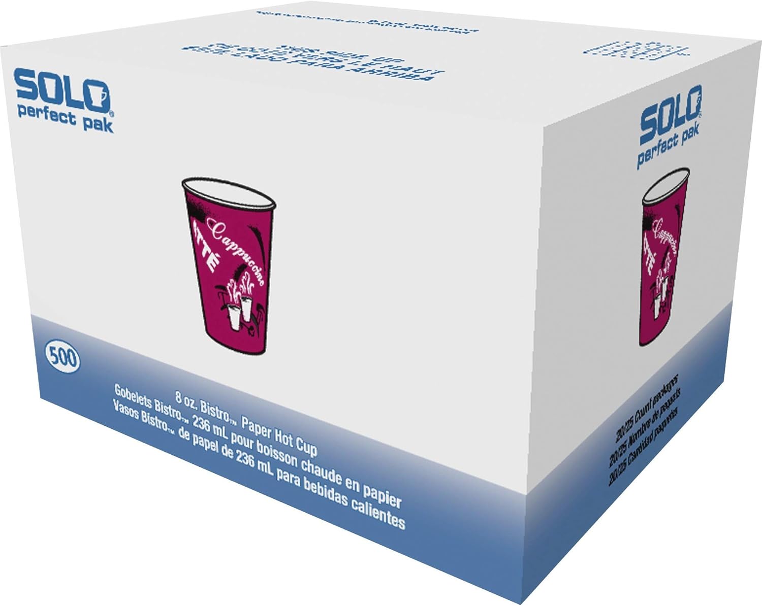 Amazon.com: Solo Cup OF8BI0041 Bistro Design Hot Drink Cups, Paper, 8oz ...