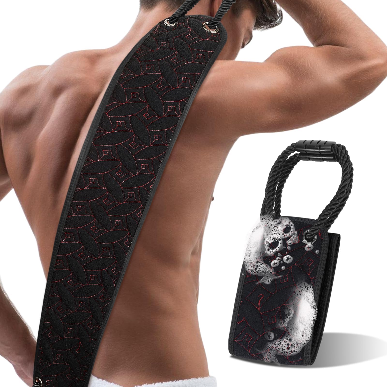 Amazon.com : dodiff Exfoliating Back Scrubber for Use in Shower, 38.5 ...