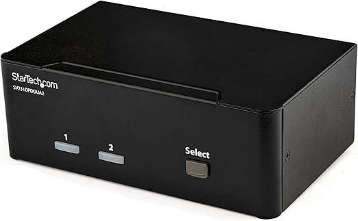 Amazon.com: StarTech.com 2-Port DisplayPort KVM Switch - Dual-Monitor ...