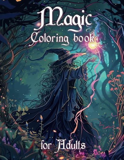 Amazon.com: Magic Coloring Book for Adults: Discover Dragons, Fairies ...