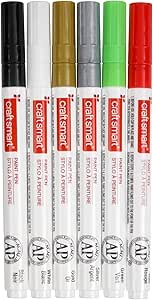 Amazon.com: Medium Line Holiday Color Paint Pen Set by Craft Smart® 6ct ...