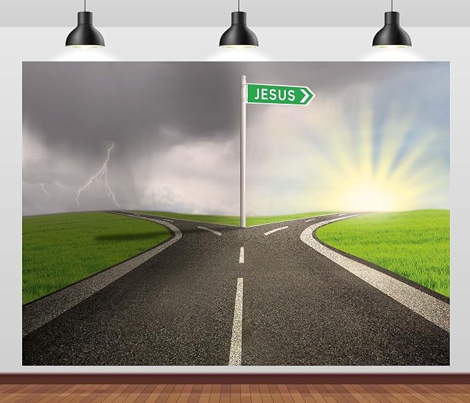 Amazon.com : CORFOTO 7x5ft Fabric Highway to Heaven Backdrop Heaven and ...