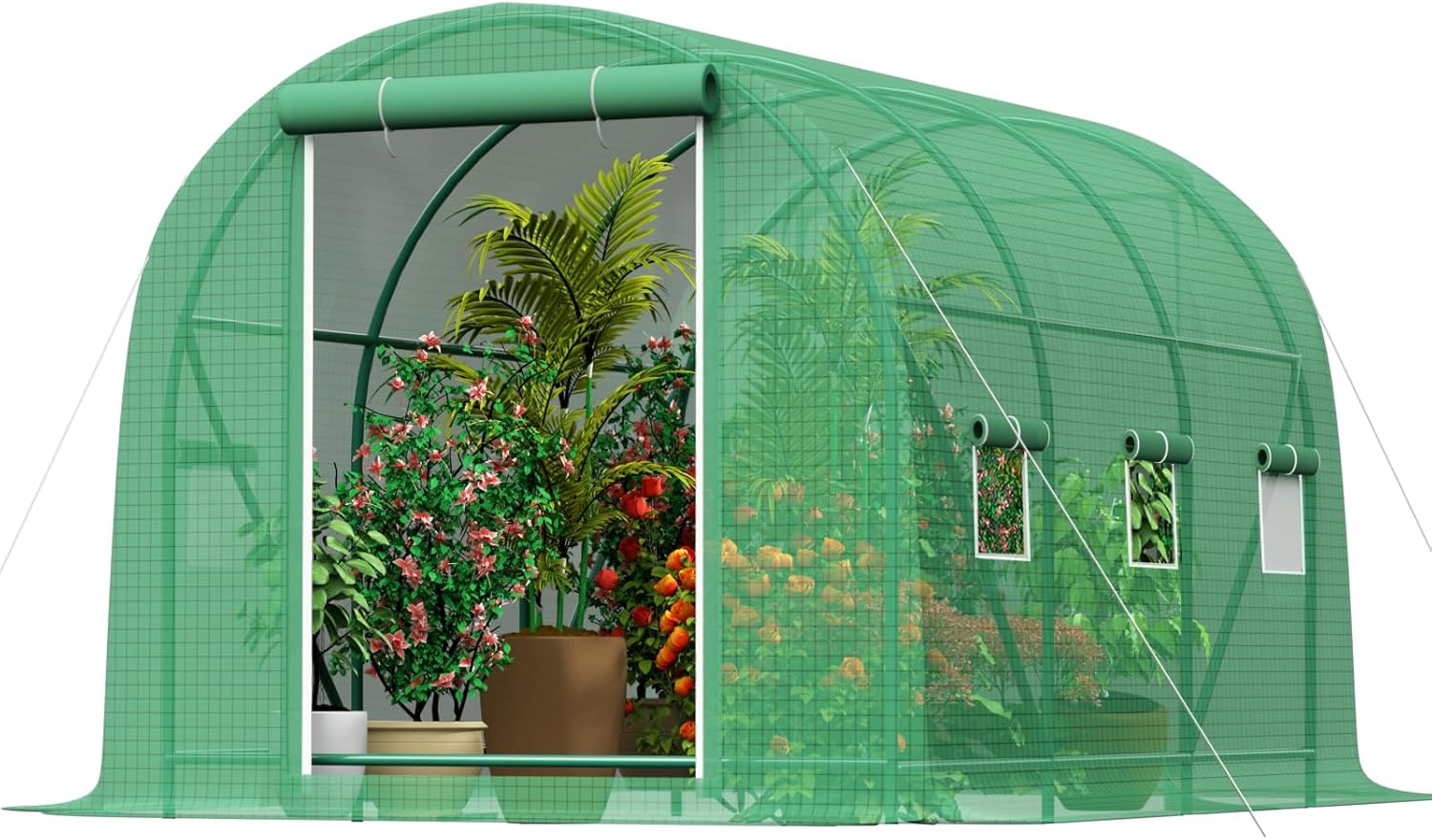Amazon.com : 10x7x7 ft Greenhouse, Outdoor Walk-in GreenHouses with ...