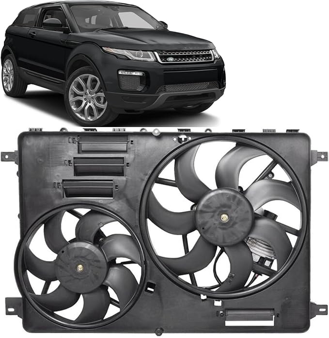 Amazon.com: Radiator Cooling Fan Fit for Land Rover Range Rover Evoque ...
