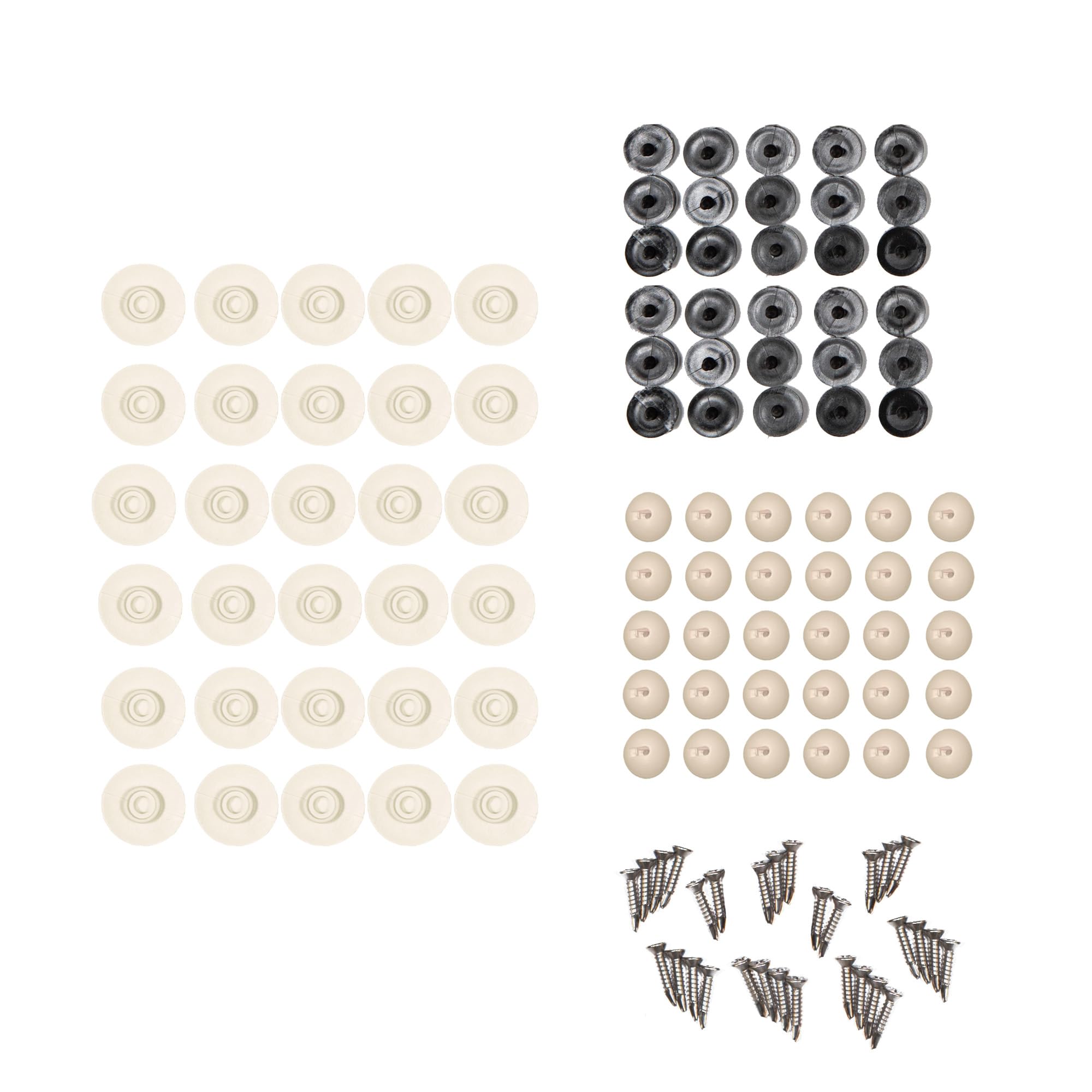Amazon.com: EZ Snap No-Drill Fastener Kit, 30pc Beige Set, for Exterior ...