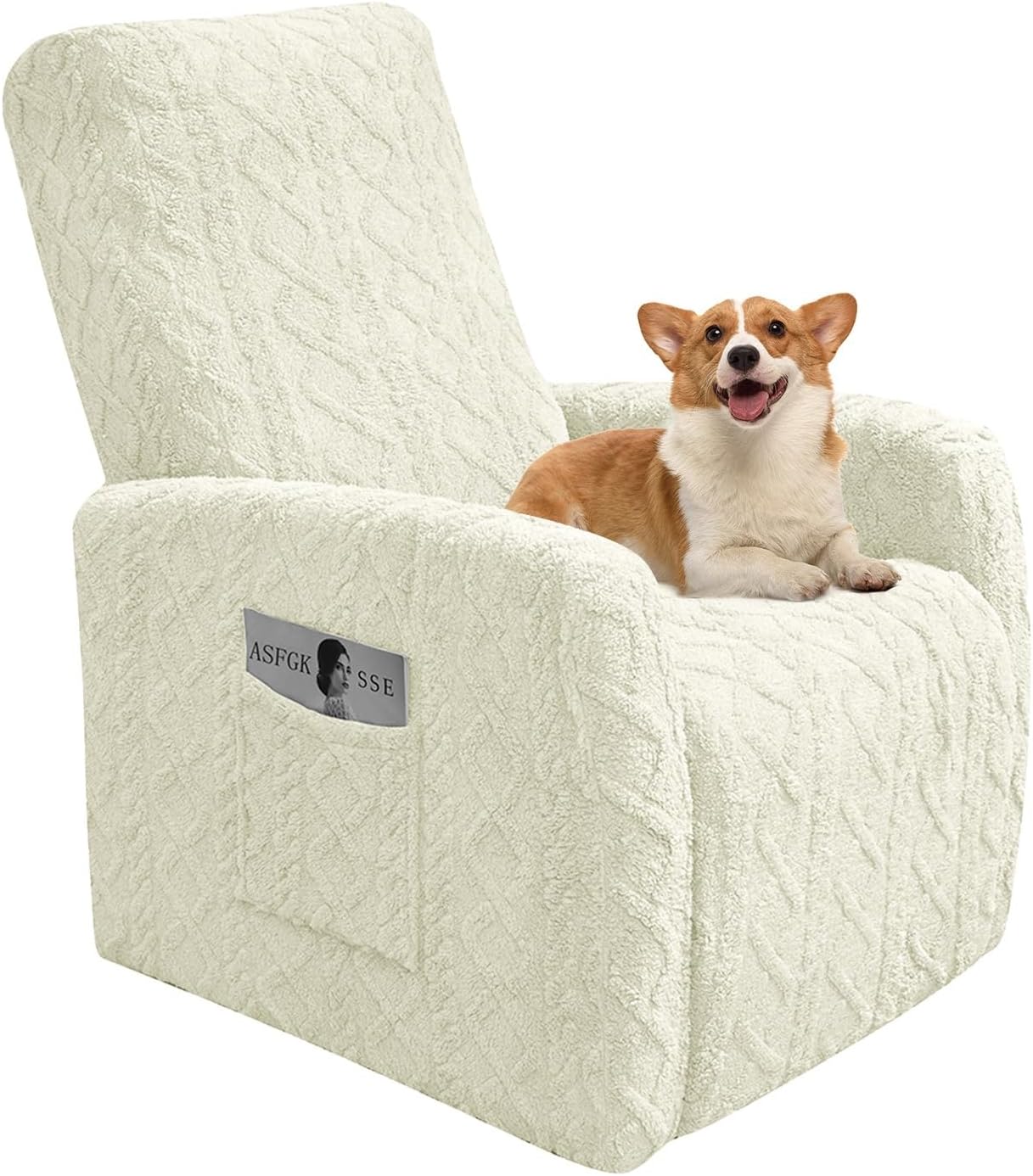 Recliner Chair Covers 4-Piece, Stretch Small Recliner Slipcover with ...