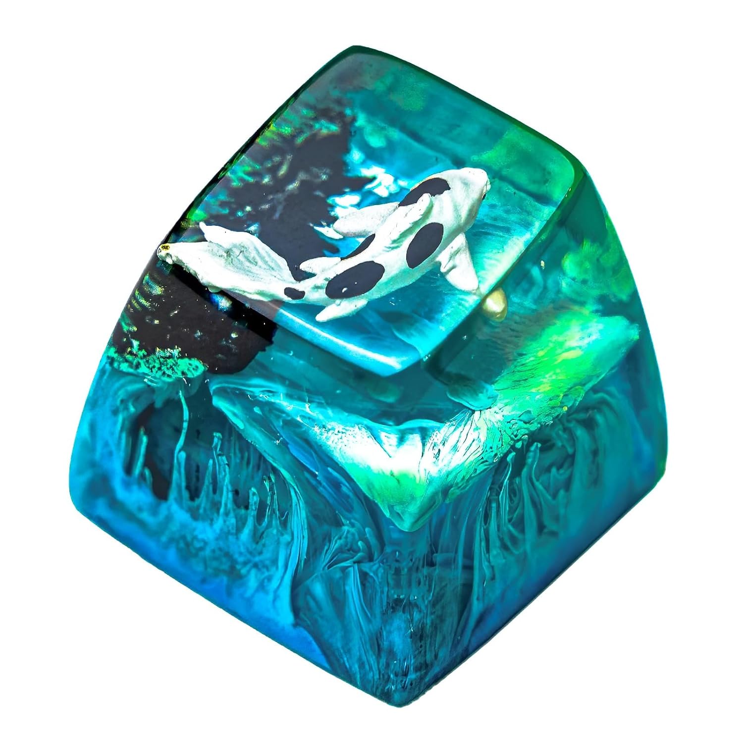 Oceankey Artisan Keycaps for DIY Replacement and Gaming, Handmade Resin ...