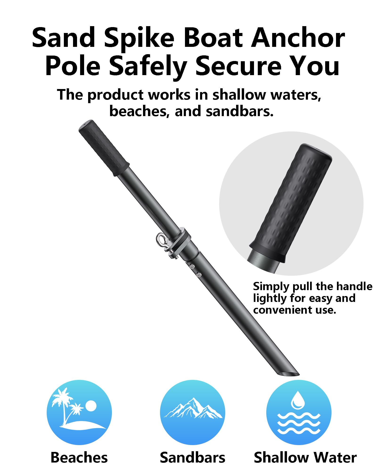 Snapklik.com : Sand Spike Boat Anchor, Sand Spike Beach Anchor For Boat ...