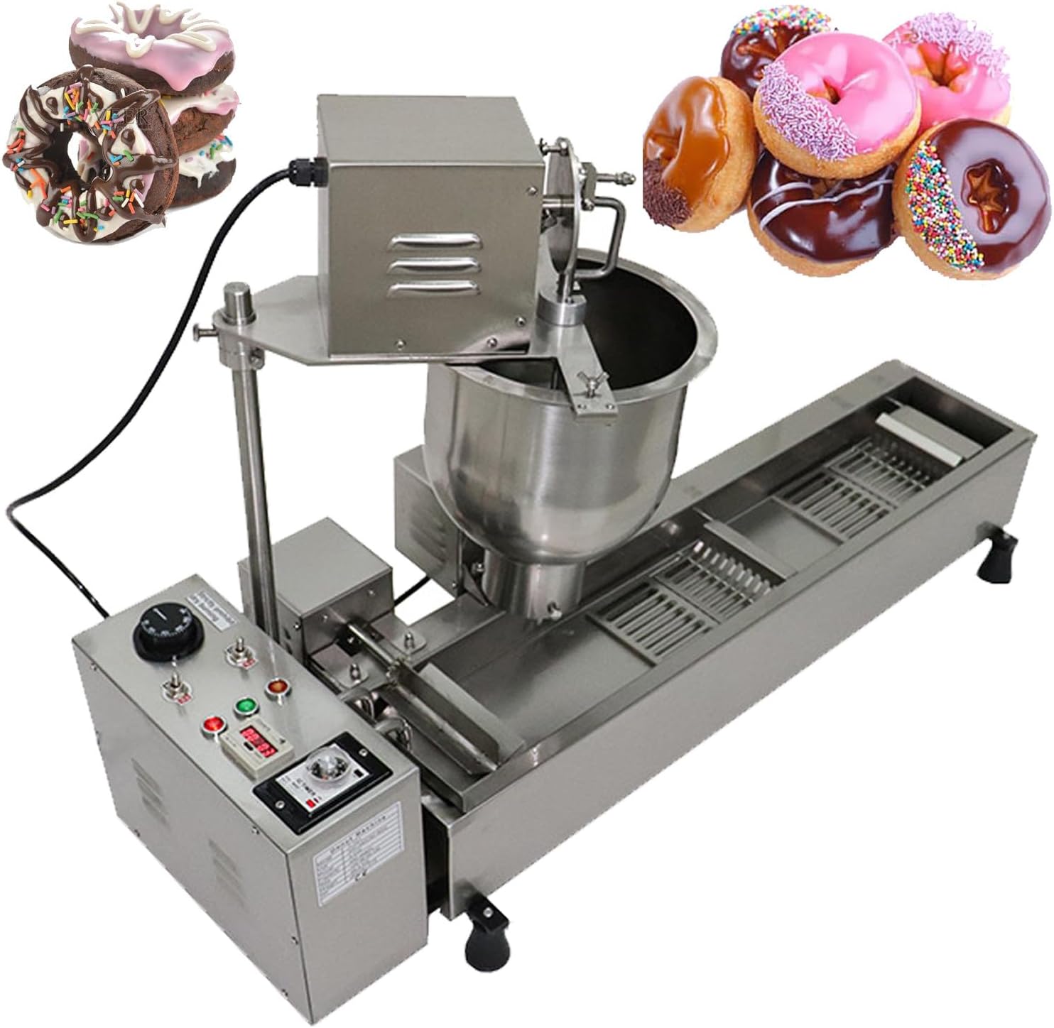 Amazon.com: FAXIOAWA Automatic Donut Making Machine, Commercial 3000w ...