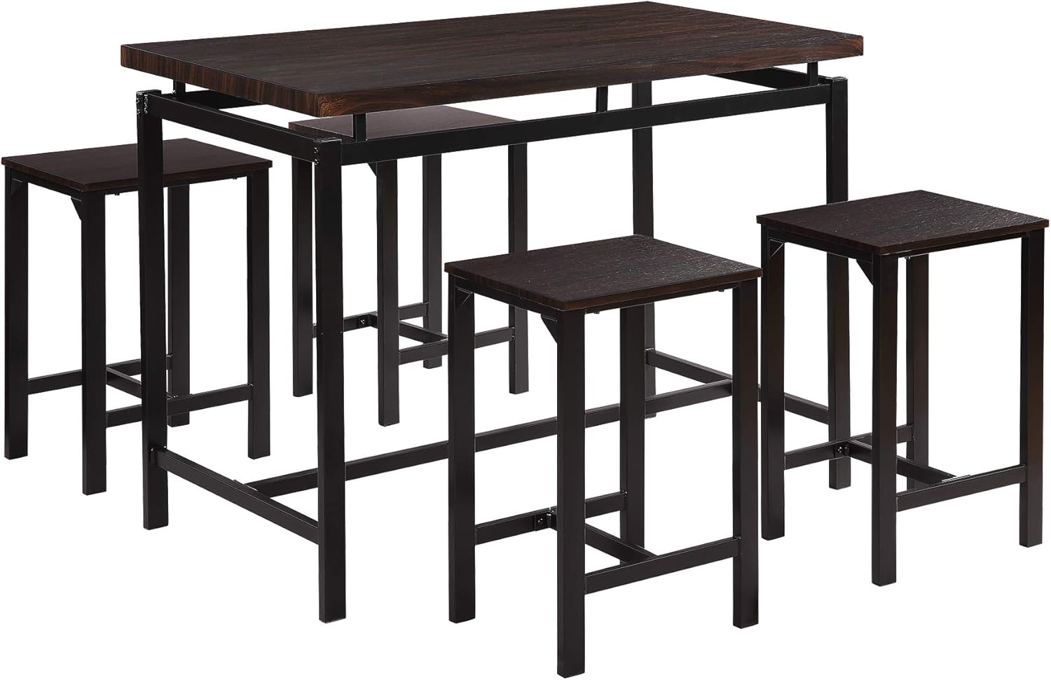 Amazon.com - CEMKAR 5 Piece Dining Table Set, Dining Table with 4 ...