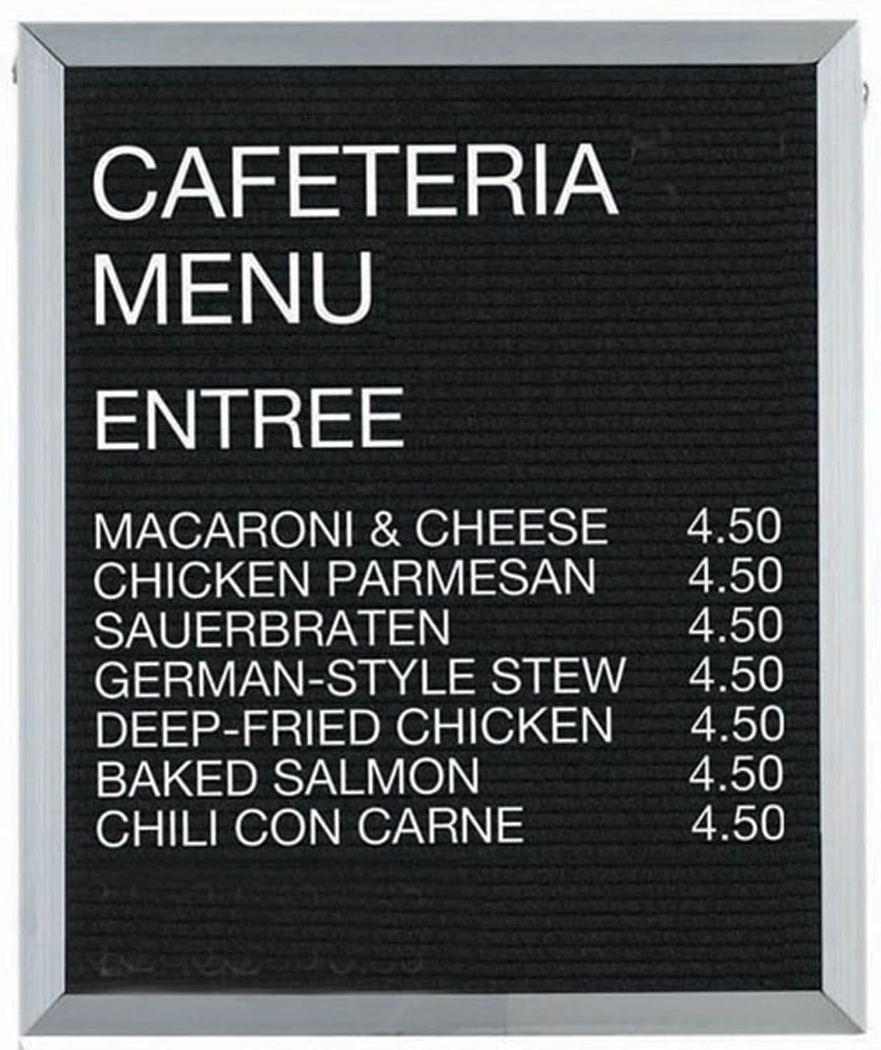 Amazon.com : Aarco Open Faced Vertical Aluminum Frame, Black Felt ...