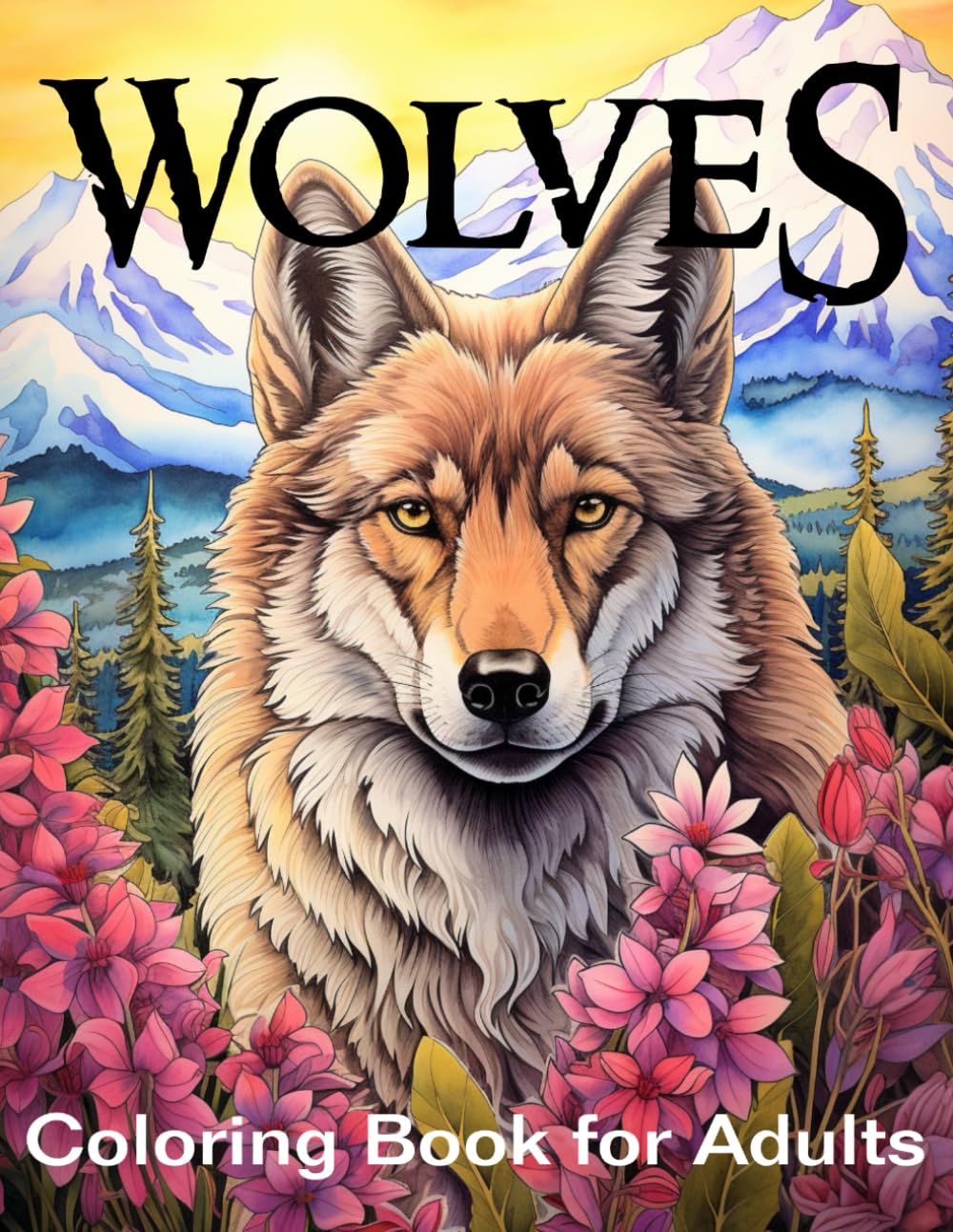 Amazon.com: Wolves Coloring Book for Adults: Realistic and Majestic ...