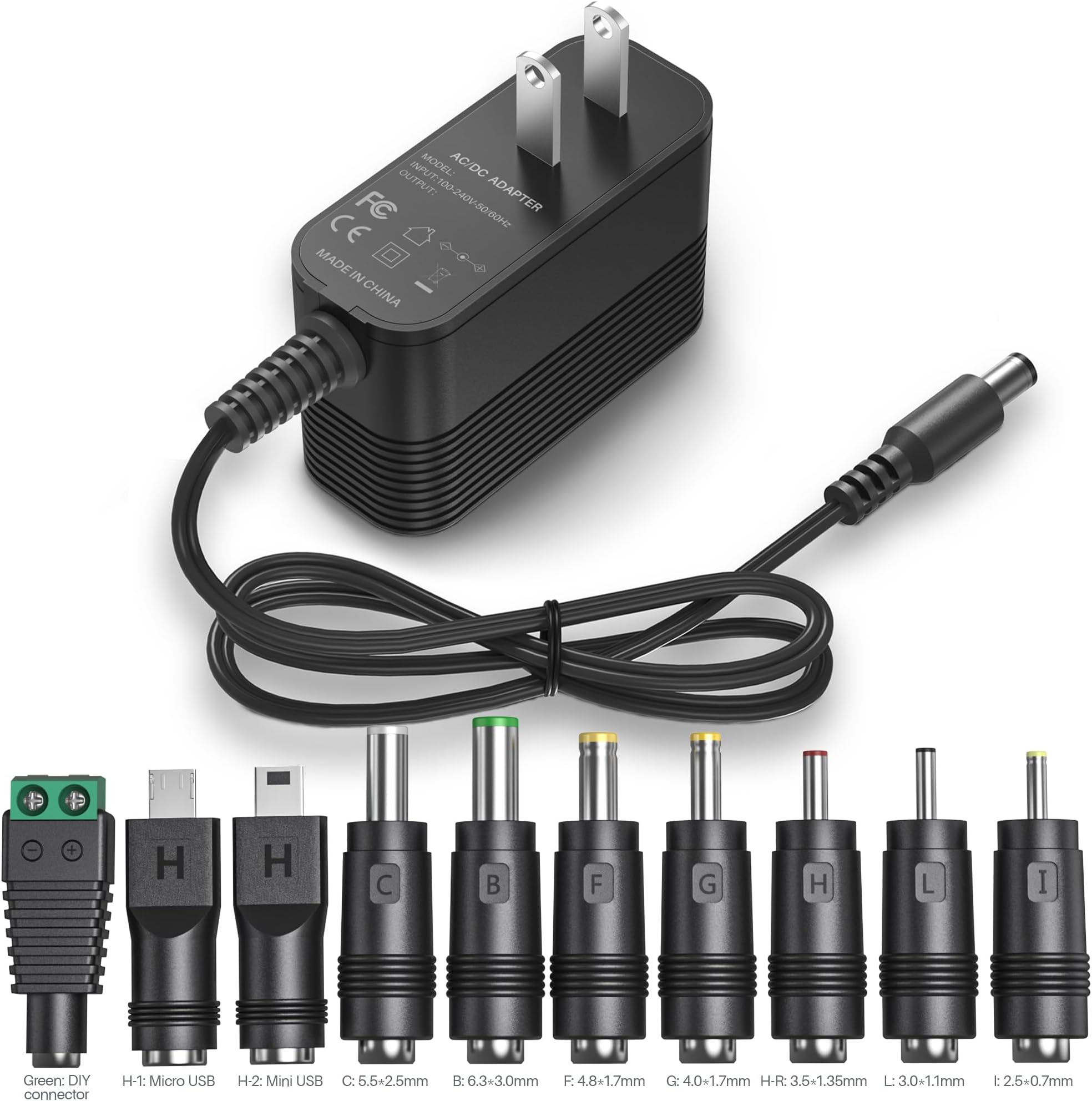 Amazon.com: 5V 2A Power Adapter 5V Charger AC Adapters 5V DC Power ...