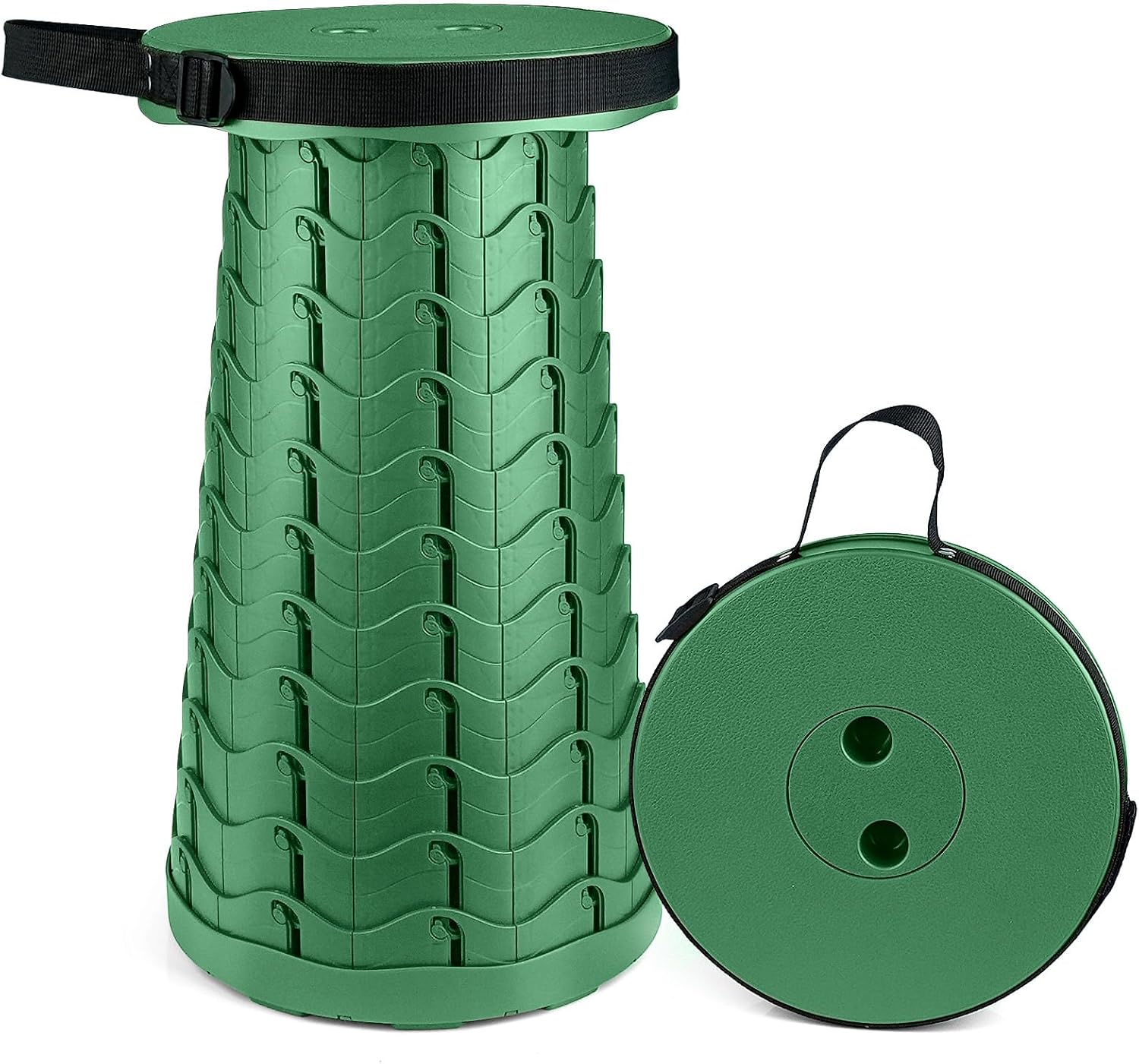 Hesanzol Portable Telescoping Stool, Retractable Folding Stool for ...