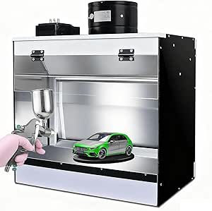 Amazon.com: Airbrush Spray Booth with Water Curtain, Benchtop Paint ...