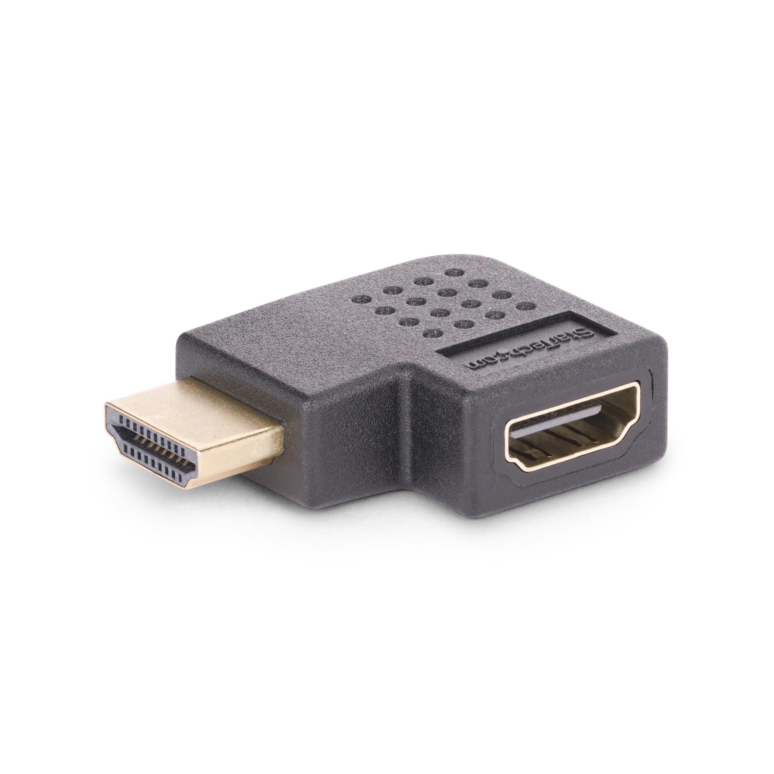 Amazon.com: StarTech.com Right Angle HDMI 2.0 Adapter, Male to Female ...