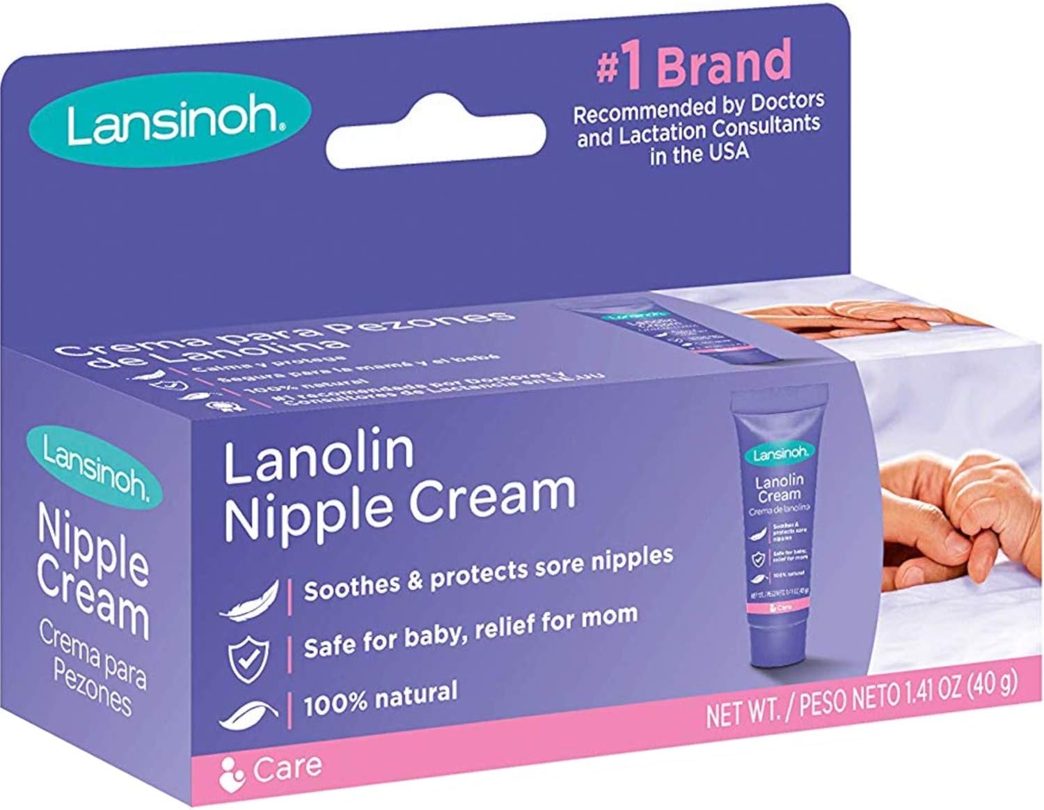 Amazon.com : Lansinoh Lanolin Nipple Cream, 1.41 Ounces each (Value ...