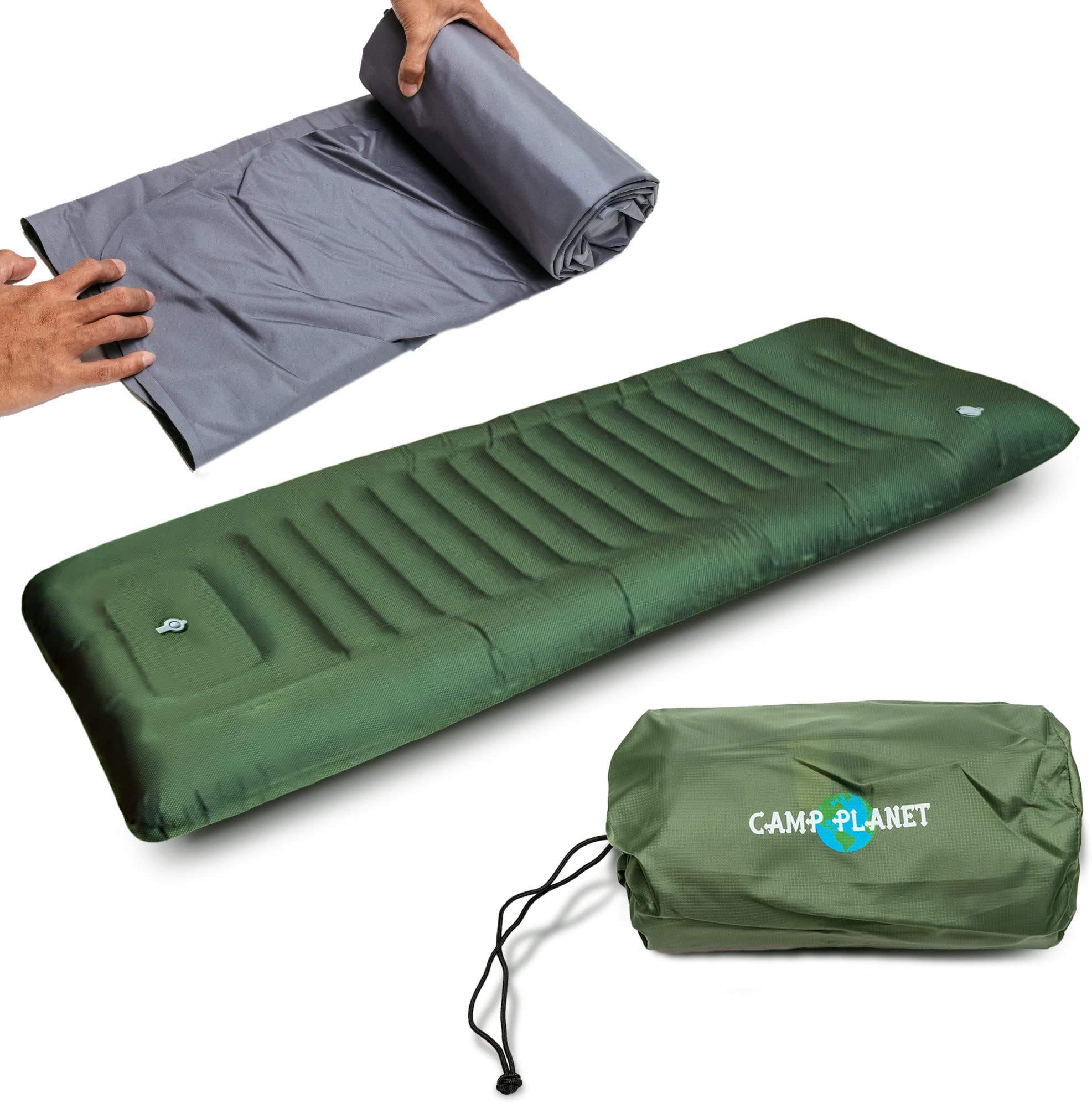 Amazon.com : CAMP PLANET Sleeping Pad for Camping - 3.5 Inch Extra ...